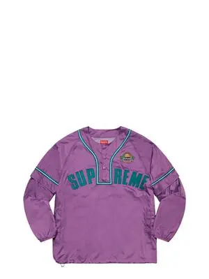 Supreme Snap-off Long-sleeve Baseball Top - Purple