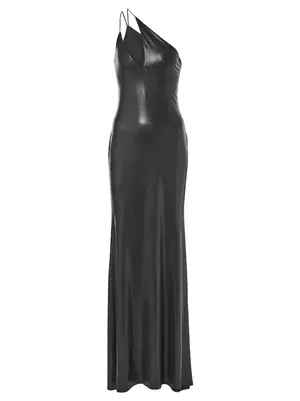 THE SEI One-shoulder Gown - Black