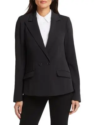 NYDJ Modern Double Breasted Blazer - Black