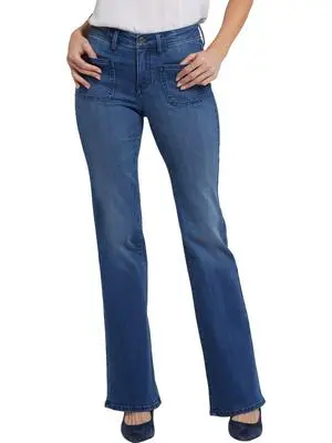 NYDJ NYDJ Ava Patch Pocket Flare Jeans Tideway