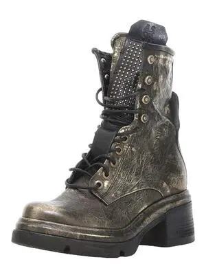 A.S.98 Emper Combat Boots - Metallic Gold