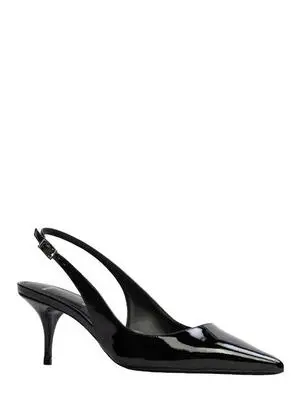 BLACK SUEDE STUDIO BLACK SUEDE STUDIO Alloy Slingback Pumps Black