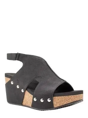 VOLATILE Volatile Beecher Platform Wedge Sandals Black