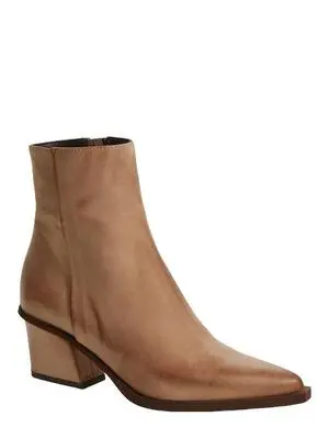 Cordani Braydie Leather Booties - Taupe Nubuck