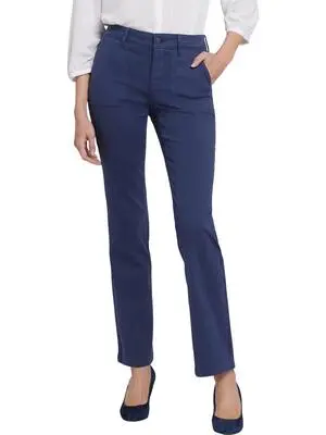 NYDJ Marilyn Utility Pocket Straight Leg Jeans - Starless Sky