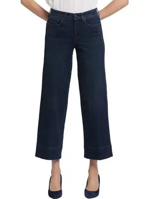 NYDJ NYDJ Teresa High-Waist Wide-Leg Ankle Jeans