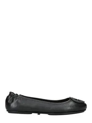 Tory Burch Leather Ballet Flats - Black