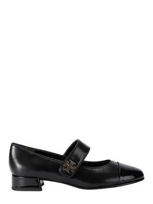 Tory Burch Leather Mary Jane Pumps 25 - Black