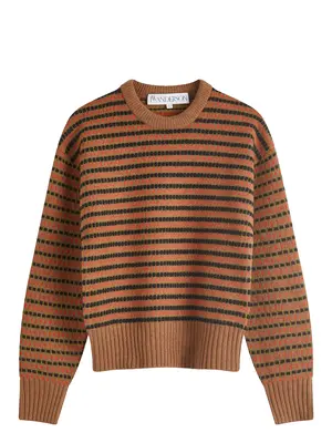 JW Anderson Stripe Jacquard Jumper - Moss