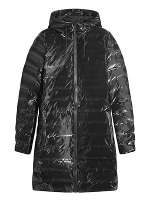 Rains Lohja Long Curve Puffer Jacket - Night