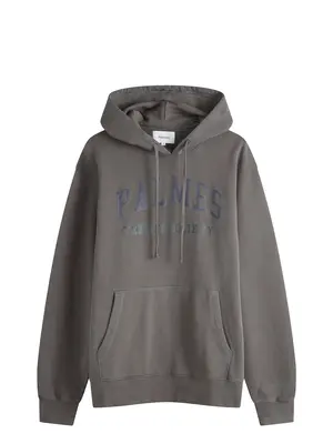 PALMES Mats Collegiate Hoodie - Charcoal