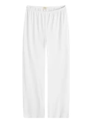 Donni. Baby Rib Scallop Pant - Powder