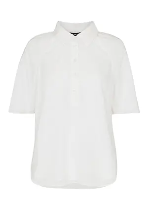 Whistles Mia Cotton Shirt - White