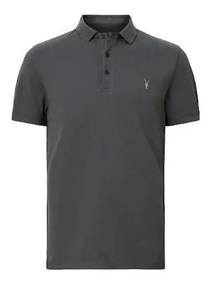 ALLSAINTS Reform Logo-embroidered Cotton-piqué Polo Shirt - Carter Grey