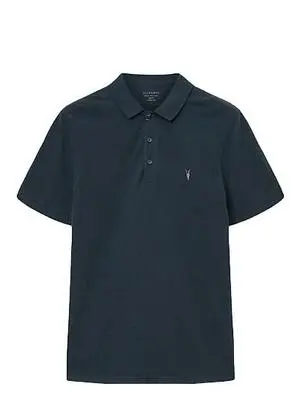 ALLSAINTS Reform Logo-embroidered Cotton-piqué Polo Shirt - Moonstone Blue