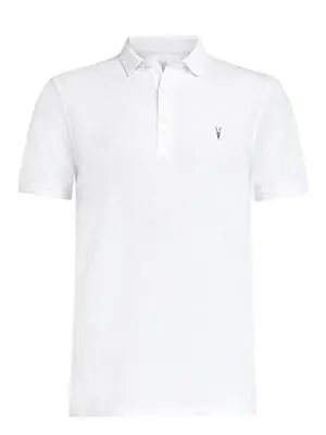 ALLSAINTS Reform Logo-embroidered Cotton-piqué Polo Shirt - Optic White