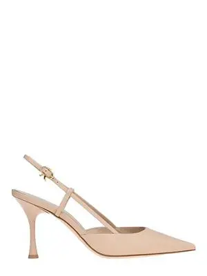 GIANVITO ROSSI Ascent Slingback Pumps - Pink Calf Leather