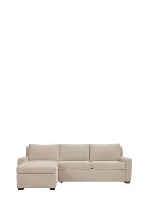 AMERICAN LEATHER Lyons Sectional - Terran Oat
