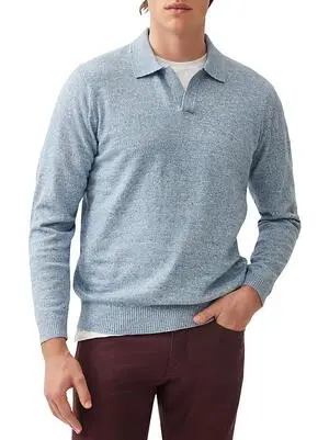 Rodd & Gunn Fortrose Regular Fit Long Sleeve Knit - Ocean