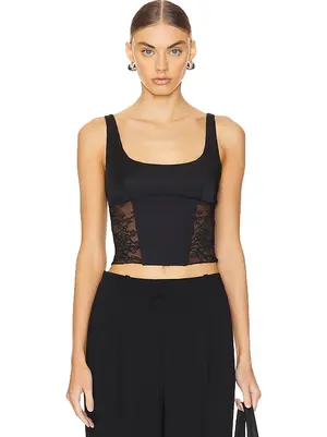 Bec & Bridge Olimpia Corset Top - Black