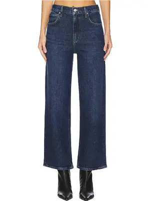 AGOLDE Ren High Rise Wide Leg Jeans Echo