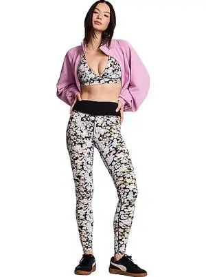Pink Relay Double Up Leggings - Floral