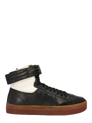 Officine Creative Leather High-top Sneakers - Black