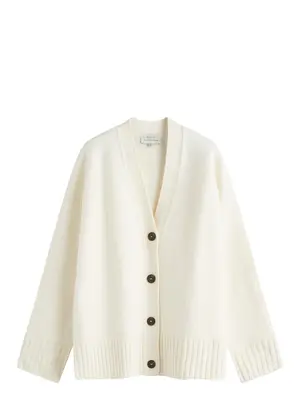 Studio Nicholson Boiled Wool Cardigan - Parchment