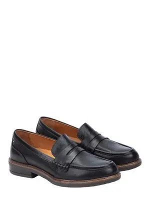 Pikolinos Aldaya Leather Penny Loafer - Black
