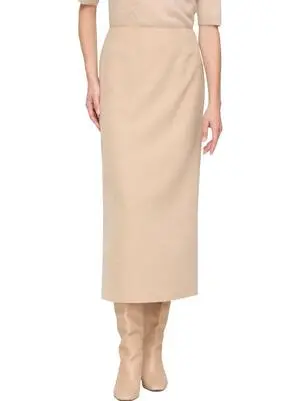 Lafayette 148 New York Hair Midi Pencil Skirt - Natural