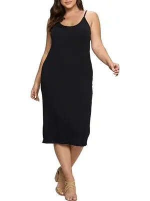 L I V D L I V D Jennie Stretch Midi Body-Con Dress Black