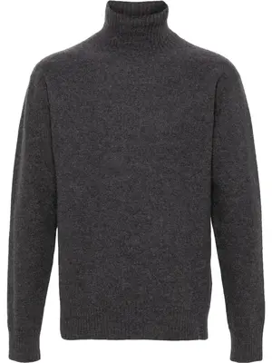 JIL SANDER High-neck Wool Sweater - Grey
