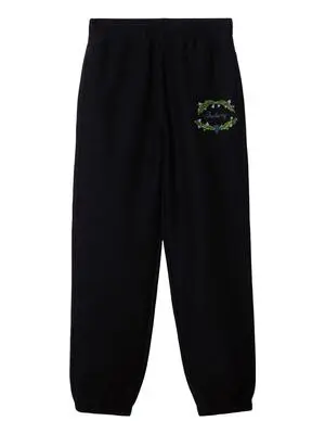 Burberry Logo-embroidered Track Pants - Black