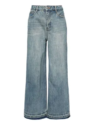 B+AB Fringed Relaxed Jeans - Blue