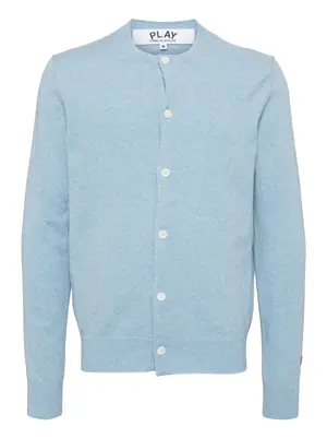 Play Comme Des Garcon Wool Cardigan - Blue