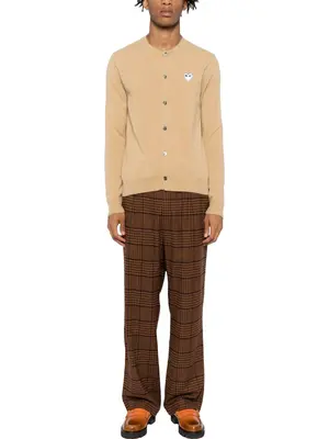 Play Comme Des Garcon Wool Cardigan - Neutrals