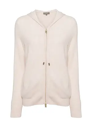N.peal Honeycomb Knit Hoodie - Neutrals