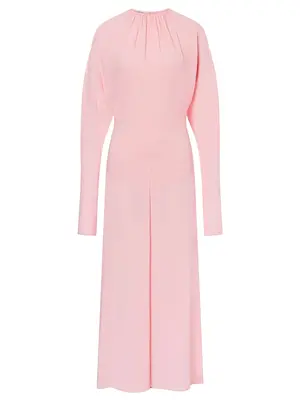 Philosophy Di Lorenzo Serafini Gathered Long-sleeve Dress - Pink