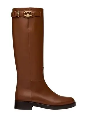 Valentino Garavani 30mm Vlogo The Bold Edition Boots - Brown