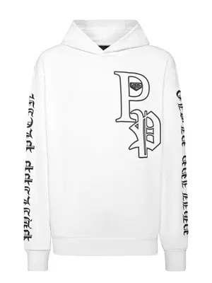 Philipp Plein Gothic Hoodie - White