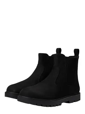 Toms TOMS Griffin Water Resistant Leather Chelsea Boots Black