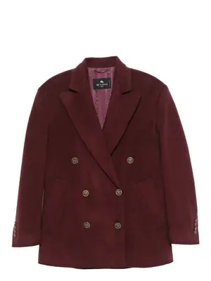 Etro Double-breasted Coat - Red