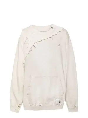 Mihara Yasuhiro Distressed-effect Sweatshirt - White