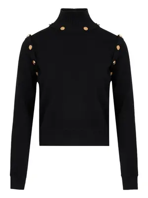 Ports 1961 Wool High Neck Sweater - Black