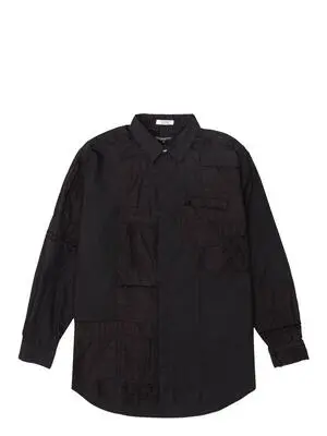 Engineered Garments Patchwork Short-collar Shirt - Black
