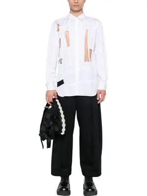 Comme Des Garçons Cut-out Shirt - White