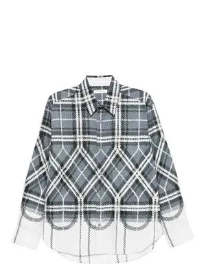 CRAIG GREEN Plaid-check Faded Shirt - Grey