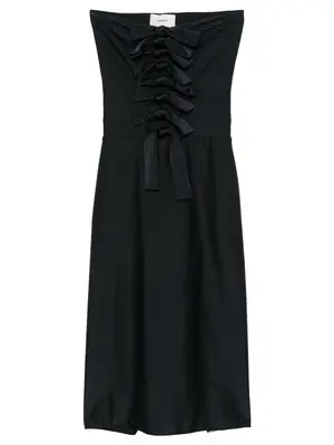 Coperni Knot-detail Strapless Dress - Black