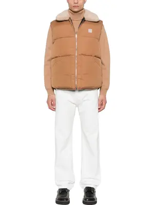 A.p.c. Padded Reversible Gilet - Brown