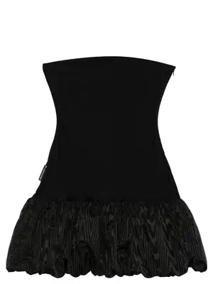 MARINE SERRE Moire Mini Dress - Black